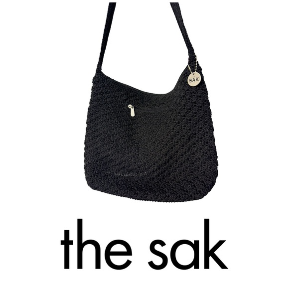 The Sak | Bags | 22 The Sak Boho Crochet Woven Black Bag Classic Sak ...